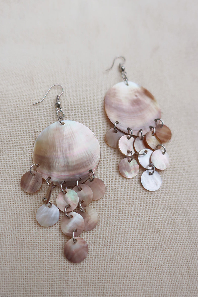 Sundial Shell Handcrafted Earrings | All About Audrey – All About ...