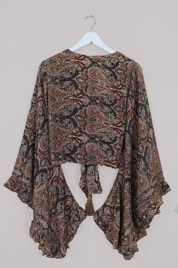Venus Wrap Top | Fitzgerald Bronze Mandala Paisley | All About Audrey ...