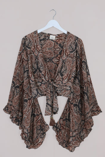 Venus Wrap Top | Fitzgerald Bronze Mandala Paisley | All About Audrey ...